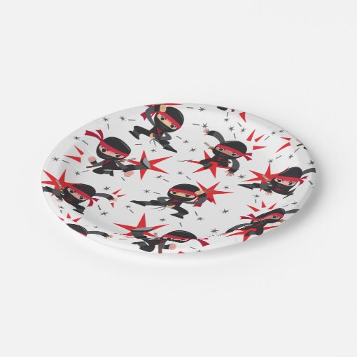 Ninja Warrior Birthday Party Paper Plates | Zazzle