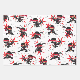 Ninja Warrior Birthday Party Wrapping Paper | Zazzle