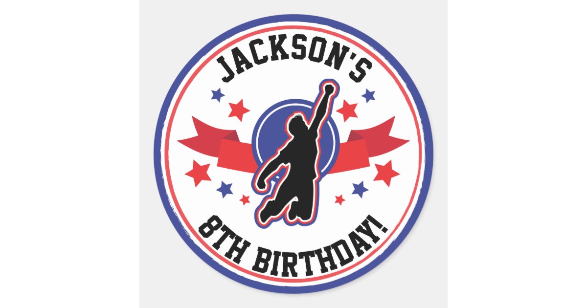 Ninja Warrior Circle / Round Stickers | Zazzle