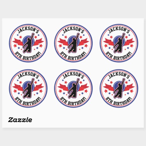 Ninja Warrior Circle / Round Stickers | Zazzle
