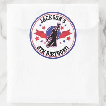 Ninja Warrior Circle / Round Stickers | Zazzle