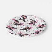 Ninja Warrior Girl Birthday Party Paper Plates | Zazzle