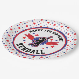 Ninja Warrior Girls Birthday Party Paper Plates | Zazzle