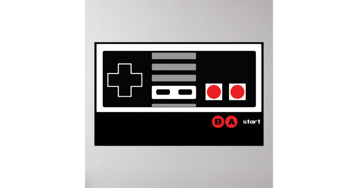 Nintendo Konami - Live by the Code NES Poster | Zazzle