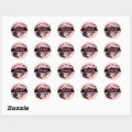 Niseko Japan pink ski logo art stickers | Zazzle