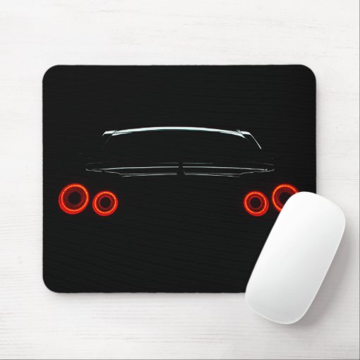 Nissan GT-R Rear Lights Mouse Pad | Zazzle