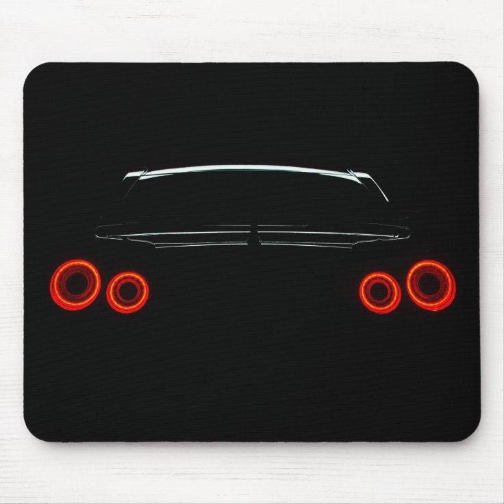 Nissan GT-R Rear Lights Mouse Pad | Zazzle