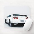 Nissan GT-R White Mouse Pad | Zazzle