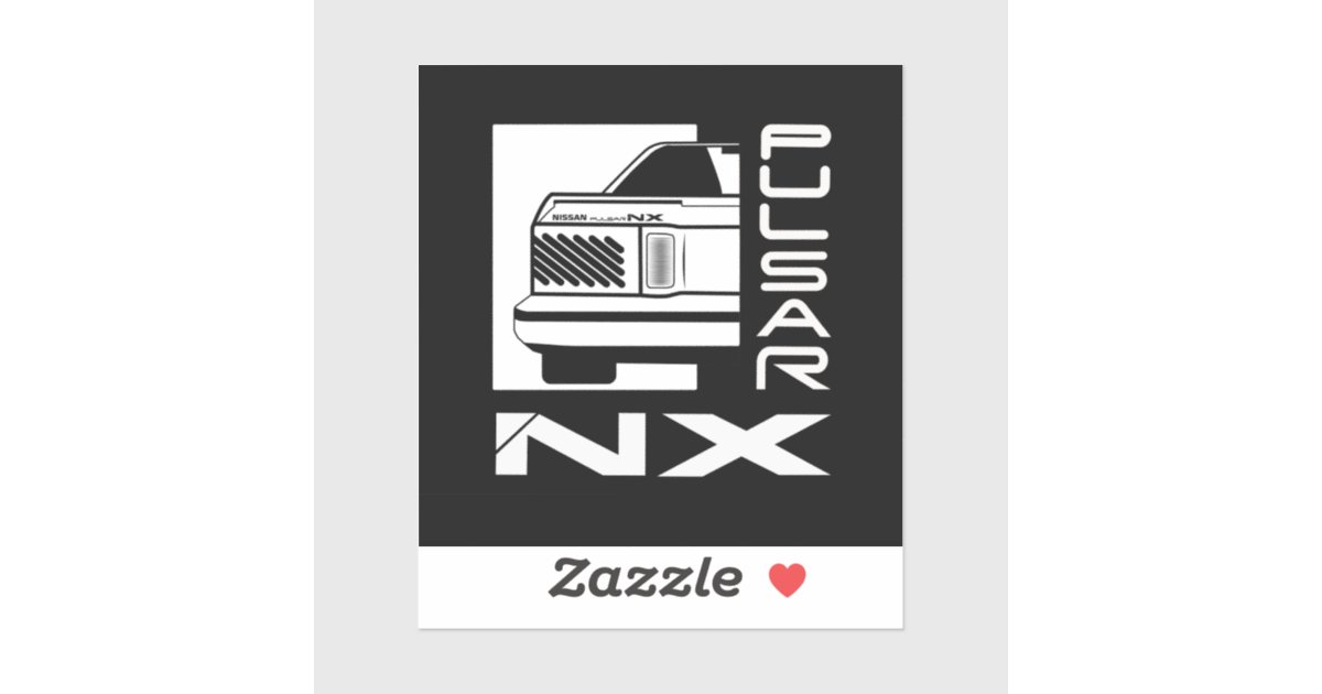 Nissan Pulsar NX Sticker | Zazzle