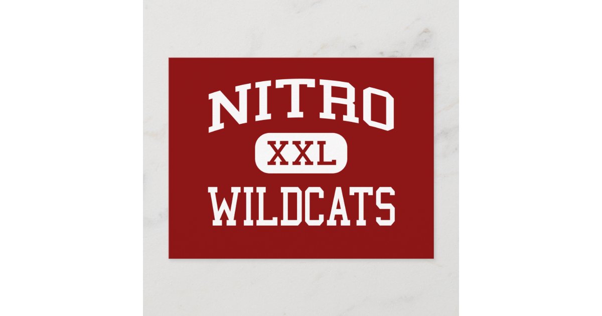 Nitro - Wildcats - High - Nitro West Virginia Postcard | Zazzle
