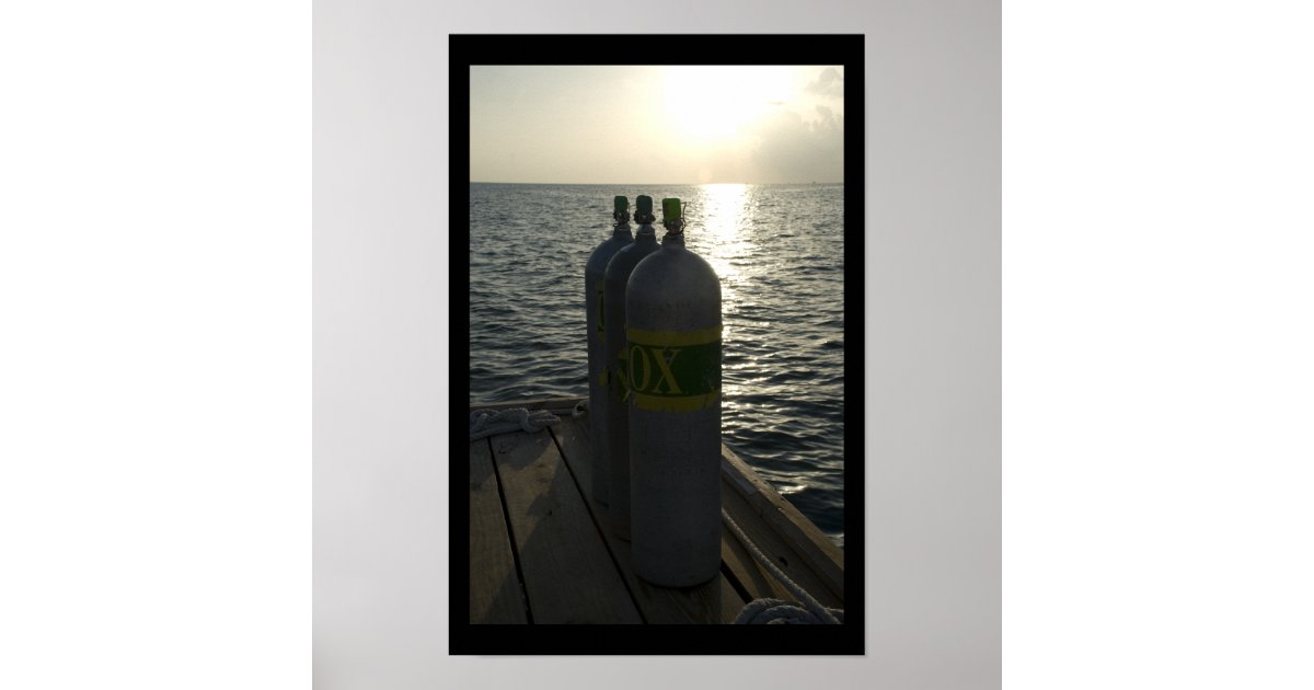 Nitrox Scuba Tanks Poster | Zazzle
