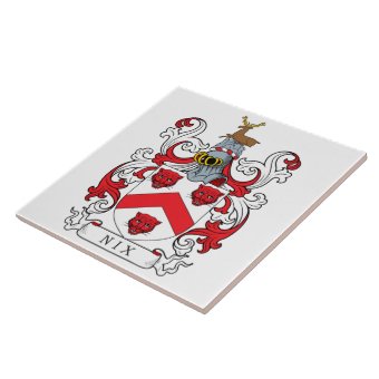 Nix Family Crest Tile | Zazzle