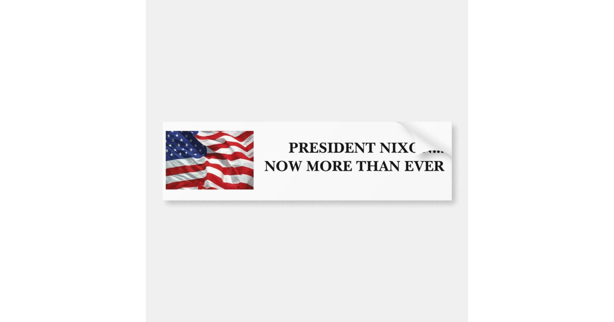 Nixon For President Bumper Sticker | Zazzle