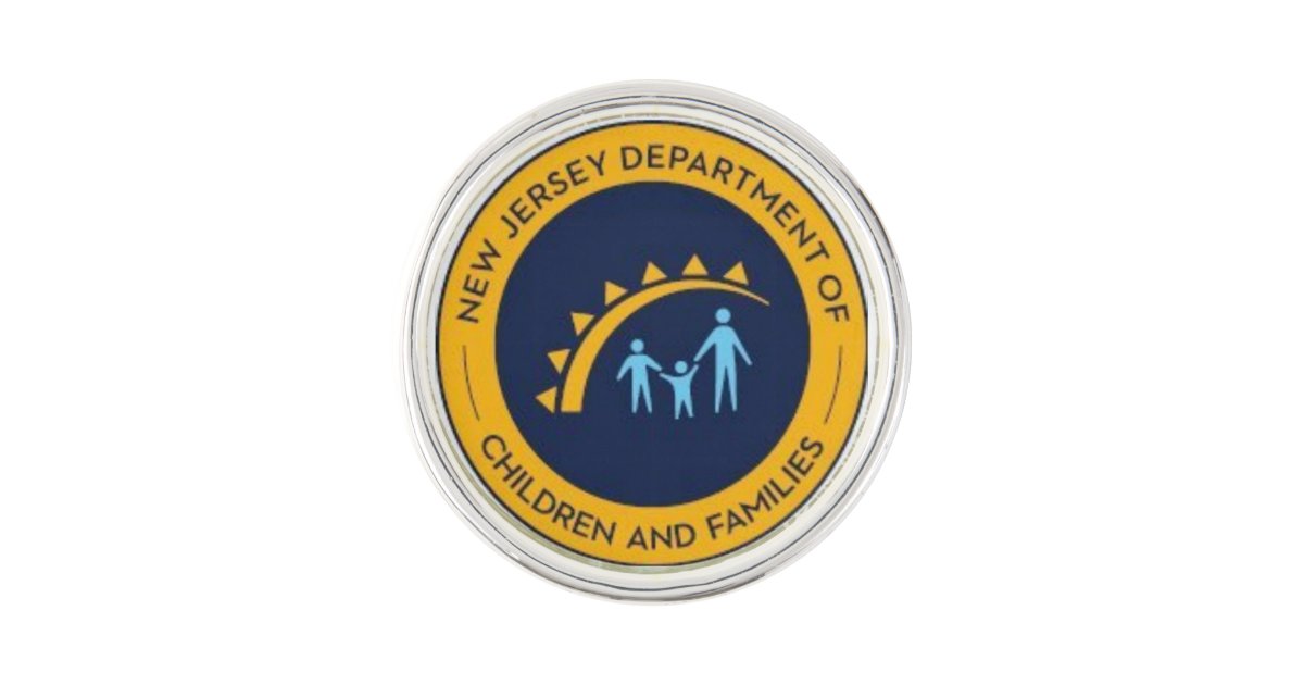 NJDCF Round Lapel Pin | Zazzle
