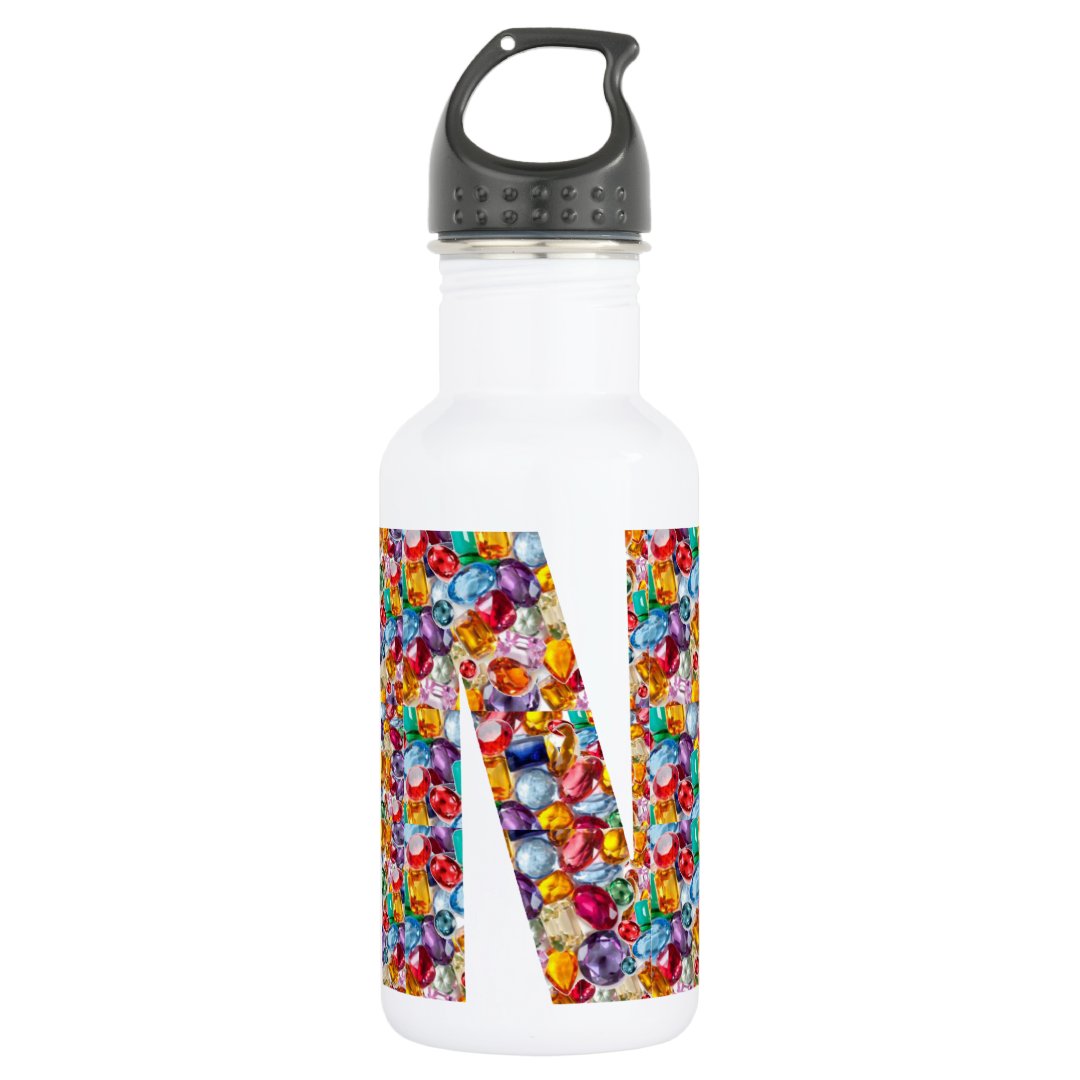 NNN N NN DDD D DD CCC C CC BBB B BB FUN WATER BOTTLE | Zazzle
