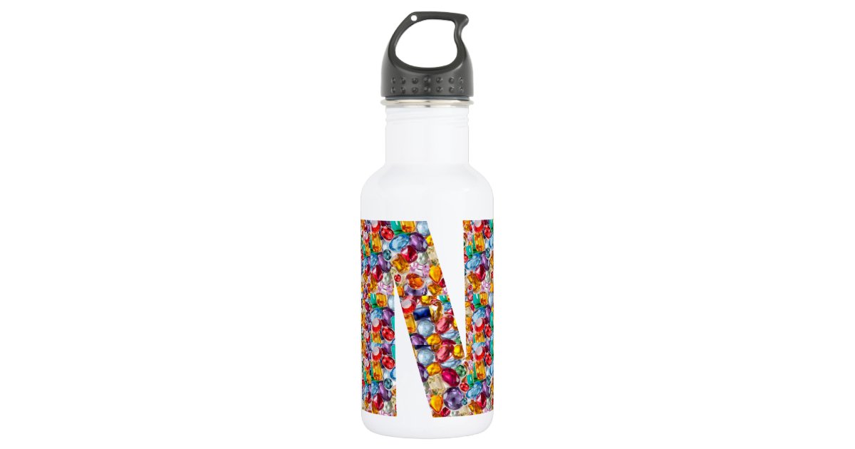 NNN N NN DDD D DD CCC C CC BBB B BB FUN WATER BOTTLE | Zazzle