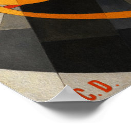 No. 5 Painting - The Figure 5 in Gold by Demuth Poster | Zazzle