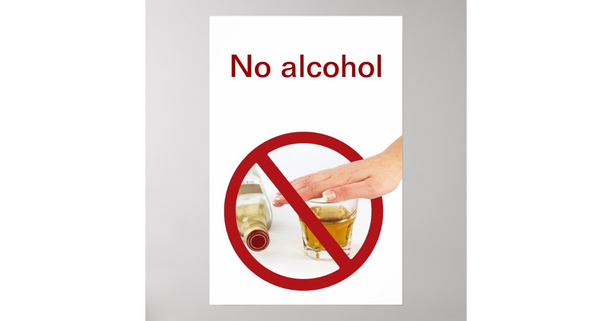 No Alcohol Poster