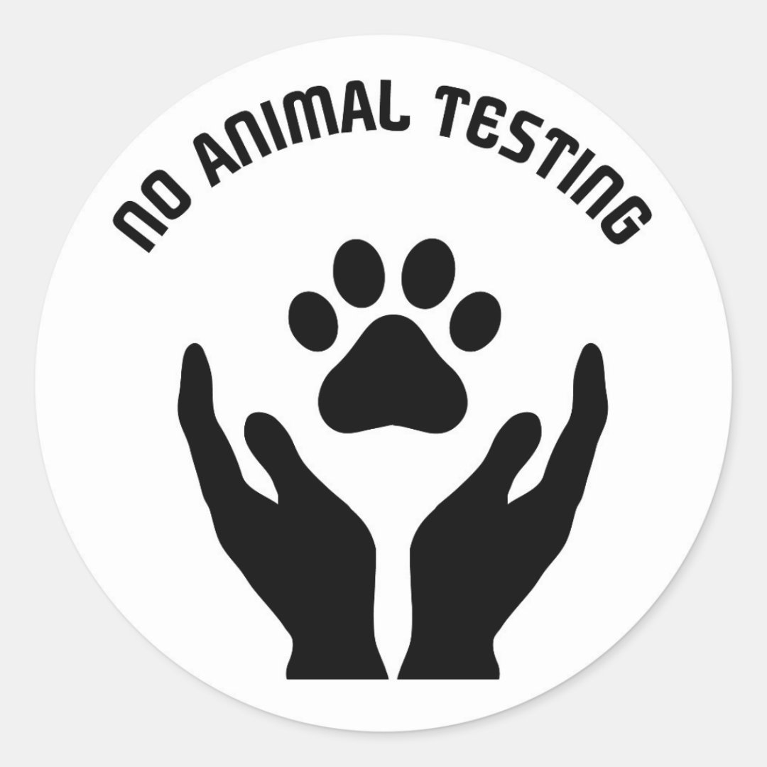 No Animal Testing Classic Round Sticker | Zazzle