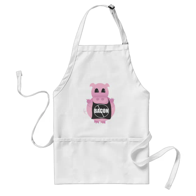 NO Bacon pig apron | Zazzle