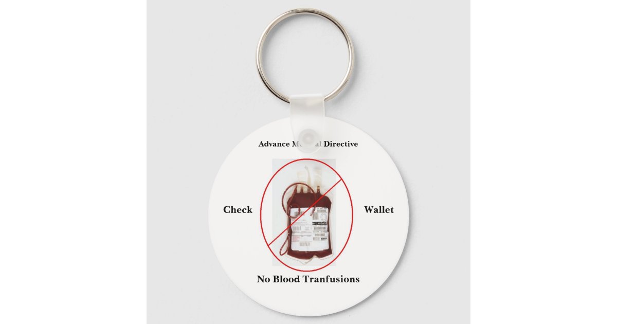 NO BLOOD Keychain | Zazzle