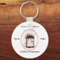 NO BLOOD Keychain | Zazzle