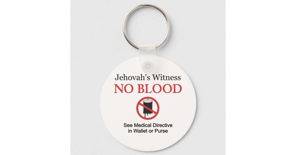 No Blood Keychain | Zazzle