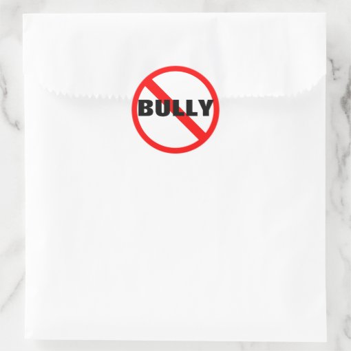 No Bully Stickers | Zazzle