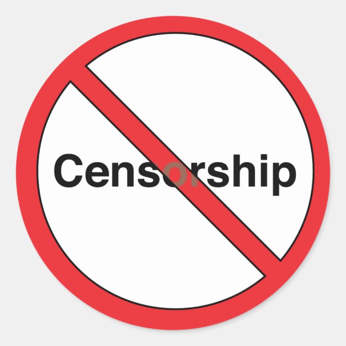 No Censorship Sticker | Zazzle.com