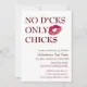 No D*cks Only Chicks Galentine's Day Ladies Night Invitation | Zazzle