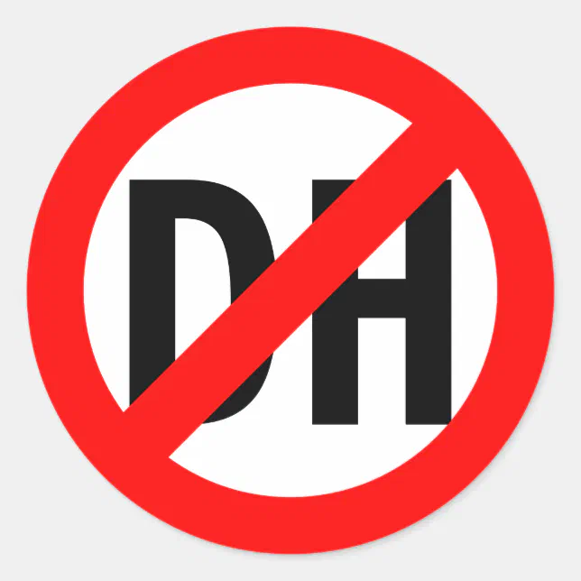 No DH Classic Round Sticker | Zazzle
