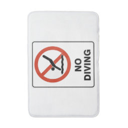 No diving bath mat | Zazzle