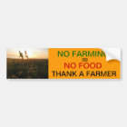 NO FARMS, NO FARMERS DAUGHTERS BUMPER STICKER | Zazzle.com