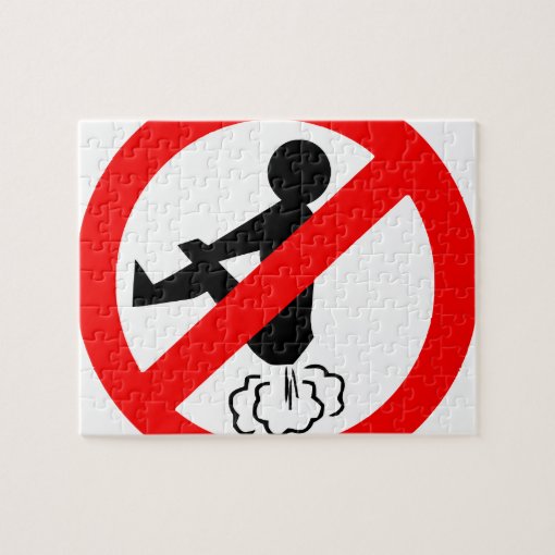 No Fart Zone Jigsaw Puzzle | Zazzle