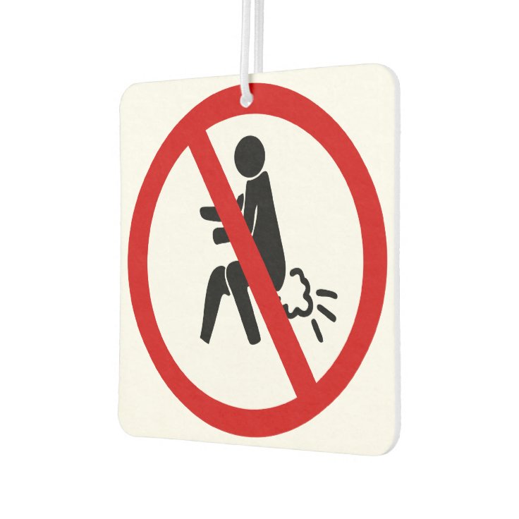 NO Farting ⚠ Funny Thai Toilet Sign ⚠ Air Freshener | Zazzle