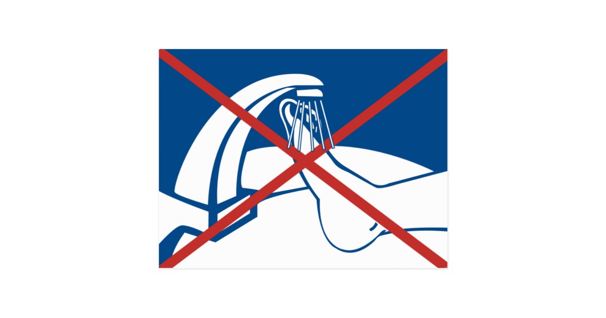 No Feet Washing in the Sink Sign, Thailand Postcard | Zazzle.com
