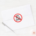 No Flu Shot Classic Round Sticker | Zazzle