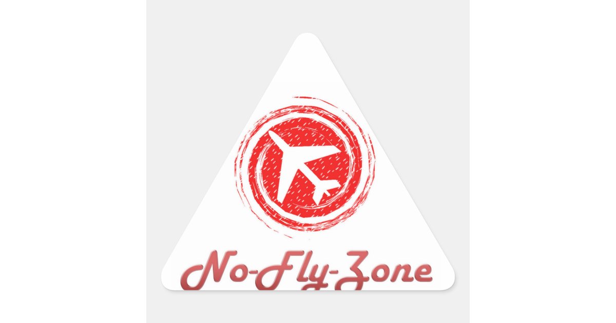 No Fly Zone Stickers | Zazzle