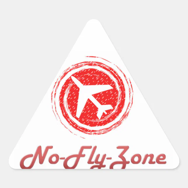 No Fly Zone Stickers | Zazzle