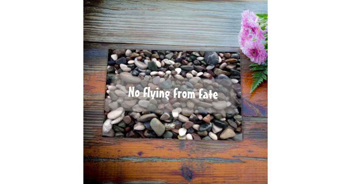 No flying from fate motivational poster | Zazzle