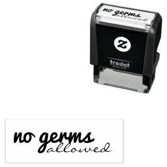 No Germs Allowed- hand stamper Self-inking Stamp | Zazzle