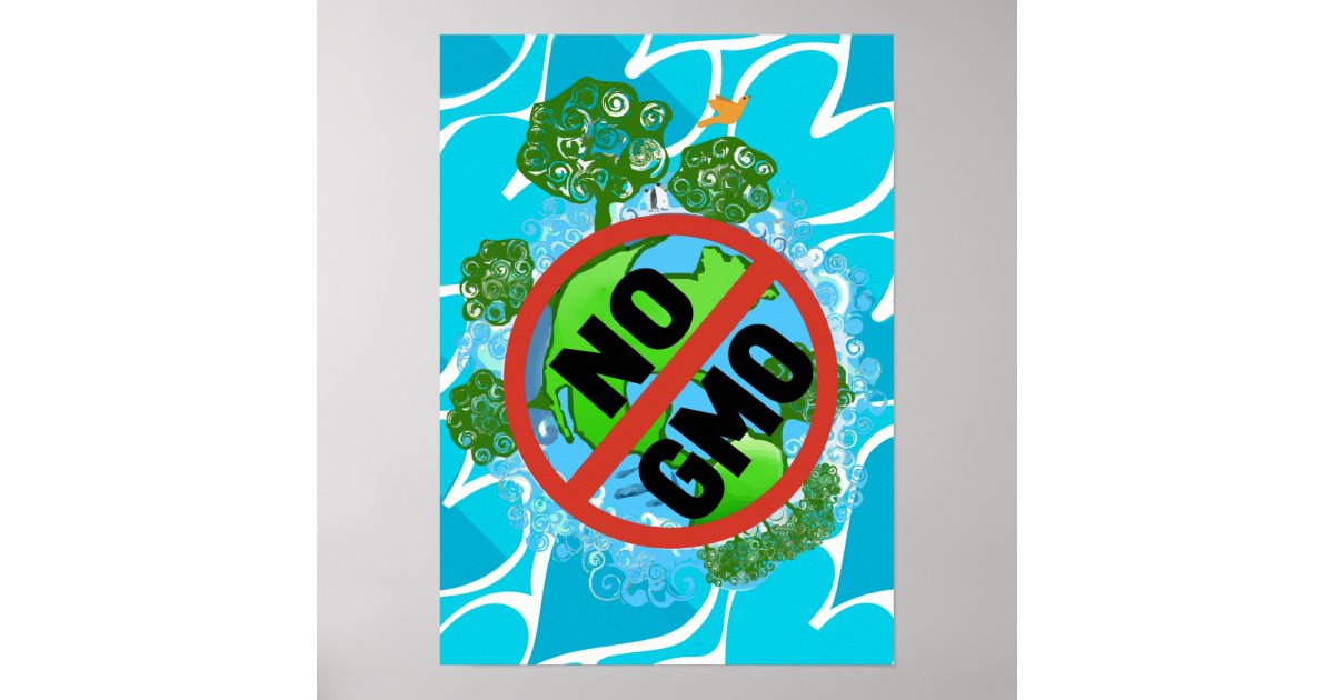 NO GMO POSTER | Zazzle