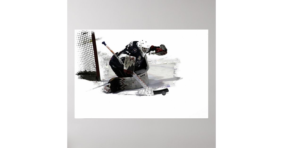 No Goal Hockey Goalie Poster | Zazzle