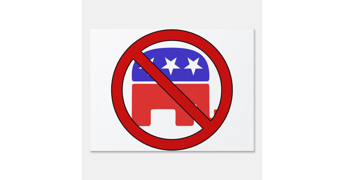 NO GOP 2018 SIGN | Zazzle