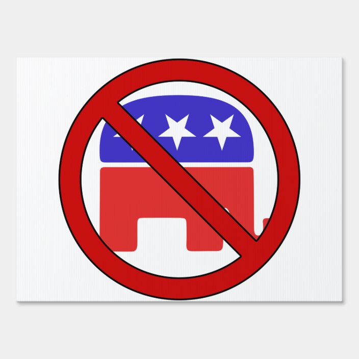 NO GOP 2018 SIGN | Zazzle.com
