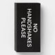 No Handshakes Receptionist Sales Front Desk Wooden Box Sign | Zazzle