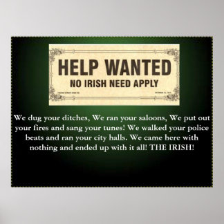 No Irish Need Apply Gifts on Zazzle