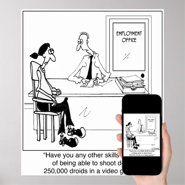 No Job Skills? Poster | Zazzle