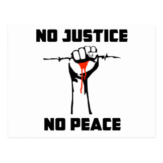No Justice No Peace Postcards | Zazzle