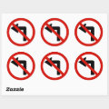No Left Classic Round Sticker | Zazzle